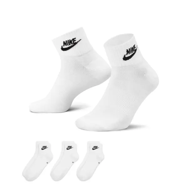 Nike Everyday Essential Ankle Socks 3 Pairs - White