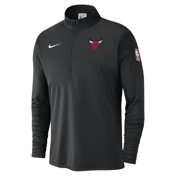 Nike Chicago Bulls Nba 1/2-zip Long-sleeve Top