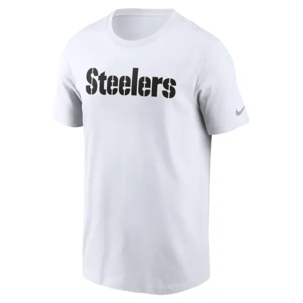 Nike Pittsburgh Steelers Primetime Wordmark Essential Nfl T-shirt - White