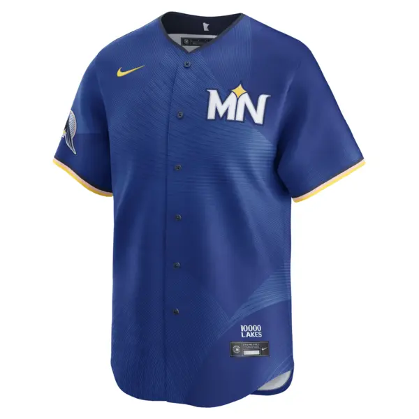 Nike Minnesota Twins City Connect Dri-fit Adv Mlb Limited Jersey - Blue