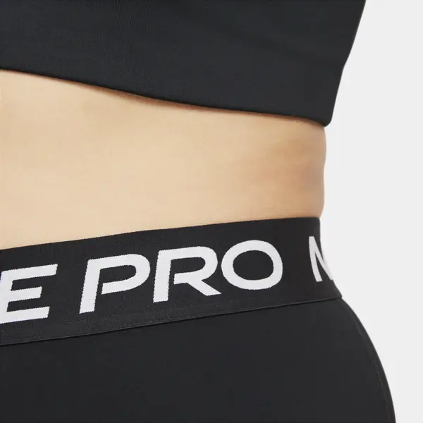 Nike Pro Mid-rise Crop Mesh-panel Leggings