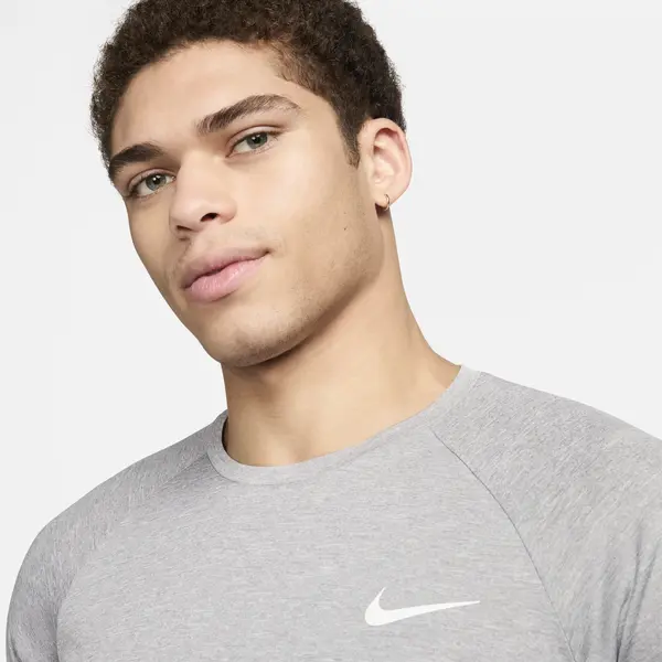Nike Dri-fit Uv Short Sleeve Top - Grey