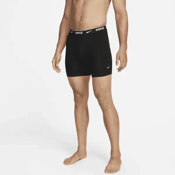 Nike Dri-fit Essential Cotton Stretch Boxer Briefs - Black