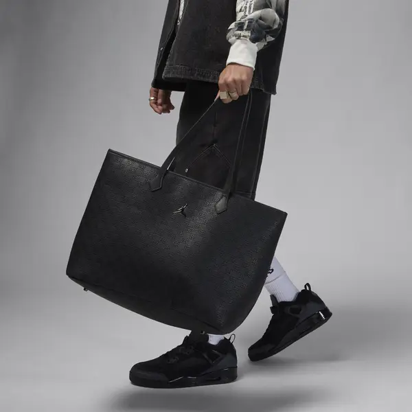 JORDAN Monogram Tote Bag - Black