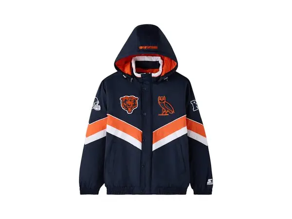 OVO X Nfl Chicago Bears Starter Sideline Puffer Jacket
