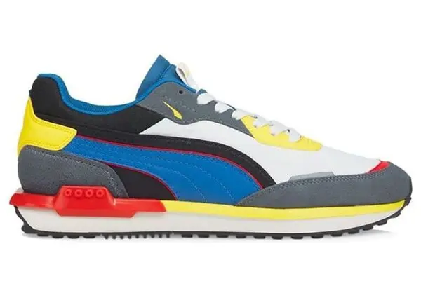 PUMA City Rider Sneakers - White/blue/grey