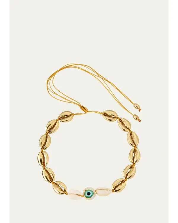 Tohum Design Concha Puka Necklace - Yellow