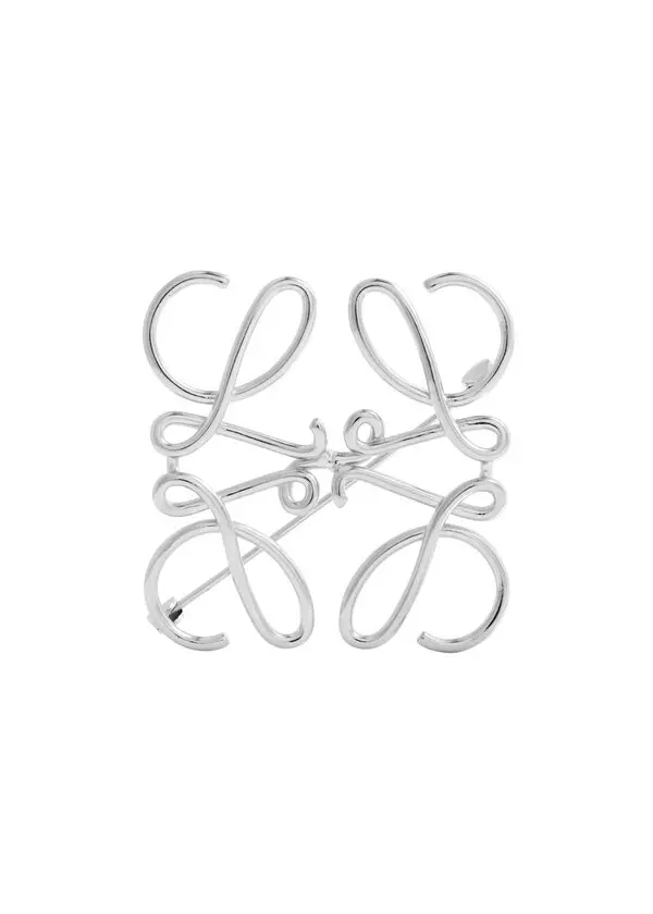 Loewe Anagram Brooch - Silver