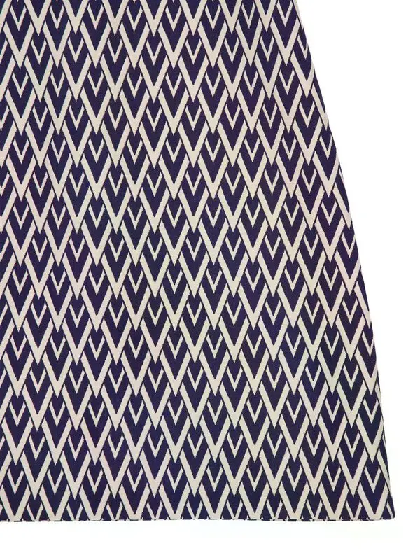 Valentino Garavani Toute La V Jacquard Mini Dress - Neutrals