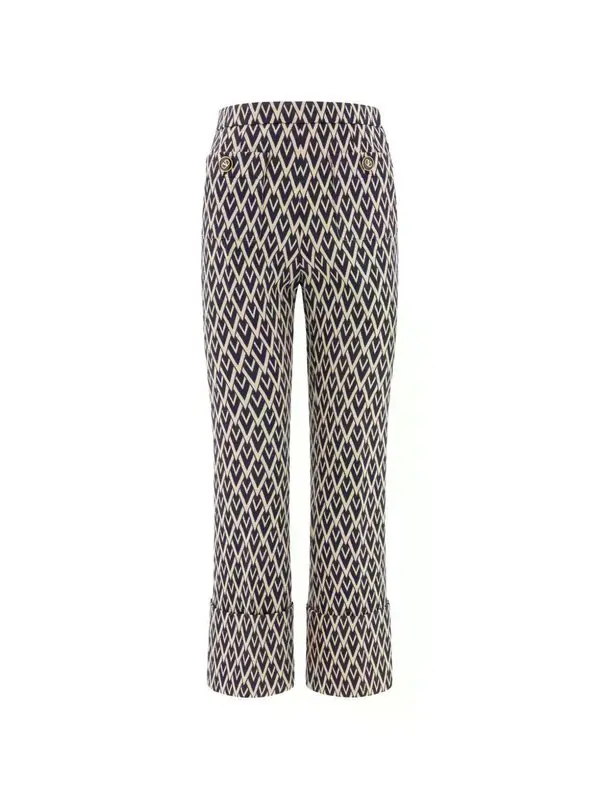 Valentino Garavani Toute La V Jacquard Trousers - Blue