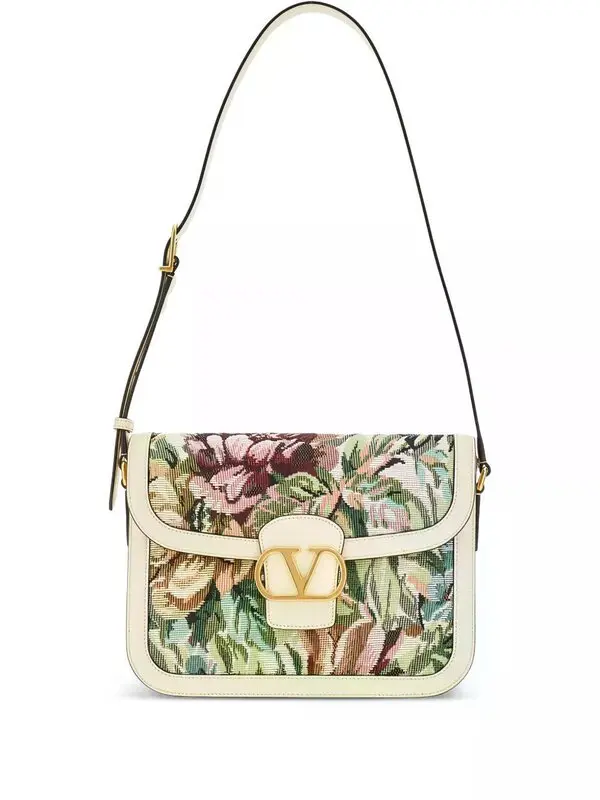 Valentino Garavani 9to5 Jacquard Shoulder Bag