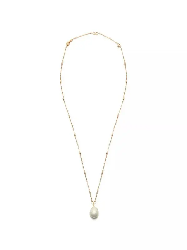 Valentino Garavani Vlogo Signature Necklace - Gold