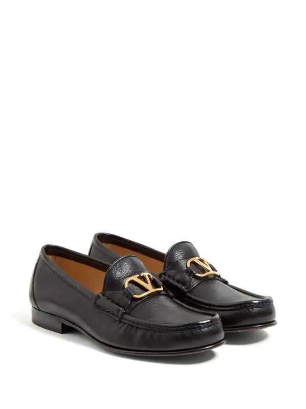 Valentino Garavani Vlogo Signature Loafers - Black