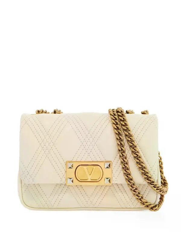 Valentino Garavani Small Quiltie 67 Shoulder Bag - Neutrals