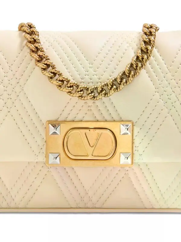 Valentino Garavani Small Quiltie 67 Shoulder Bag - Neutrals