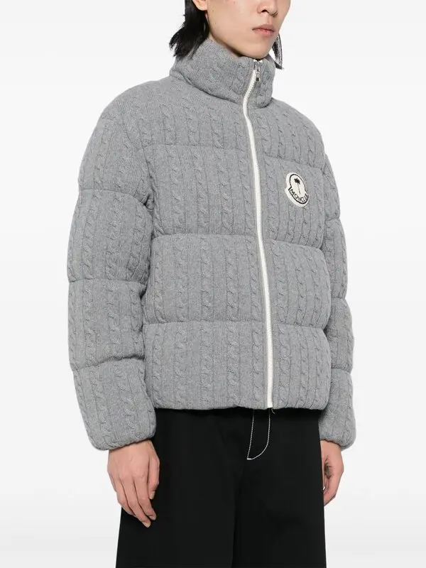 Moncler X Palm Angels Austru Short Down Jacket - Grey