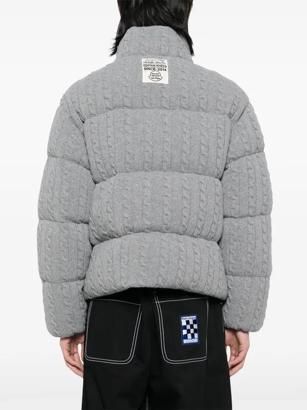 Moncler X Palm Angels Austru Short Down Jacket - Grey
