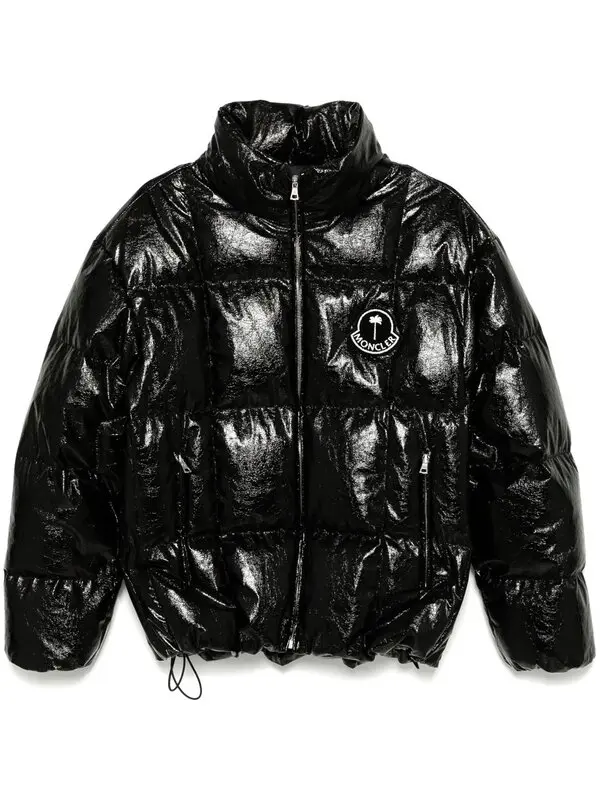 Moncler X Palm Angels Down Jacket - Black | Editorialist