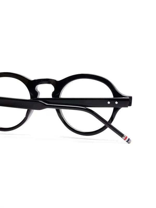 Thom Browne Round-frame Glasses - Black