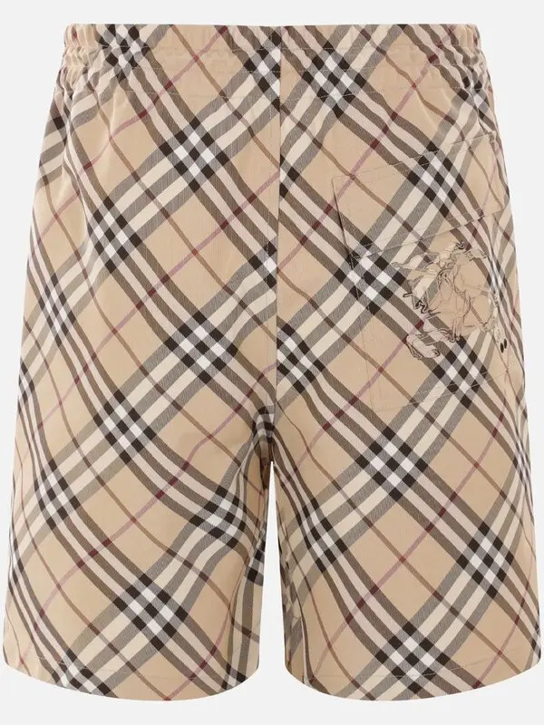 Burberry Check Twill Shorts