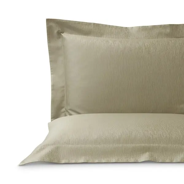 Frette Rays Sham, King - Tranquil Green/beige