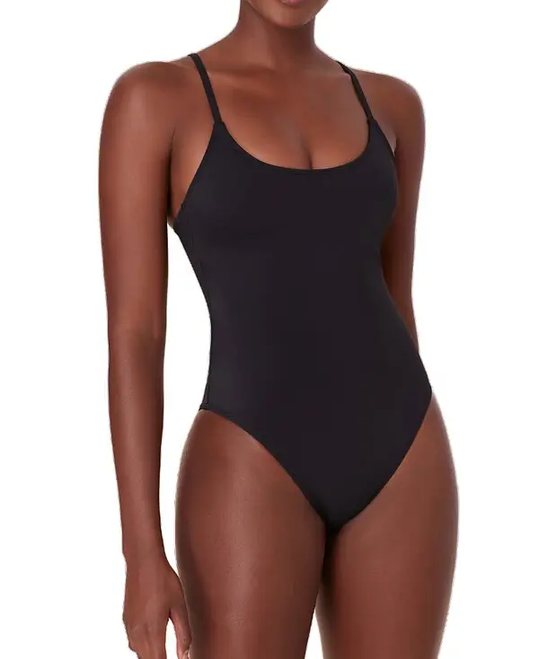 ANDIE Amalfi Long Torso One Piece Swimsuit - Black
