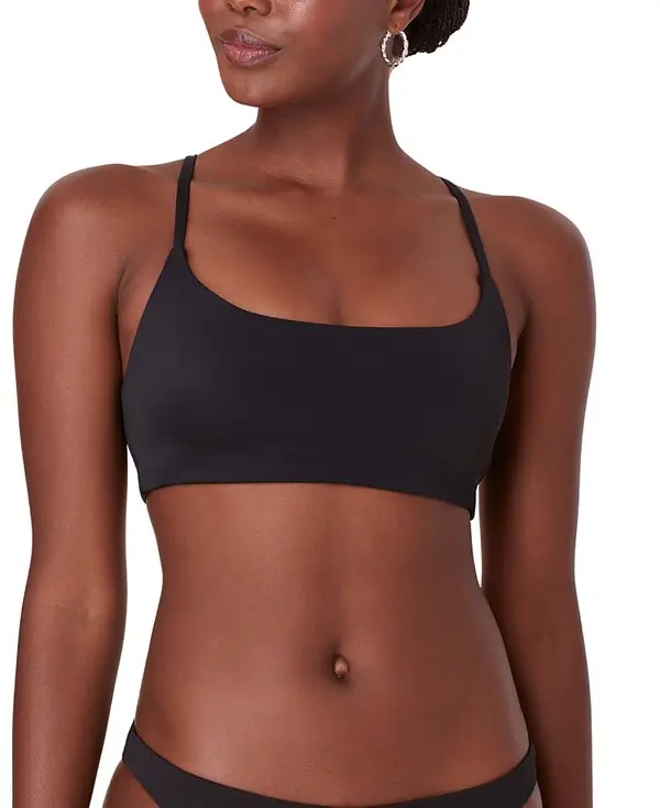 ANDIE Maui Scoop Neck Bikini Top - Black