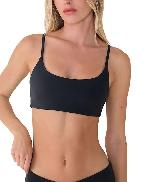 ANDIE Maui Scoop Neck Bikini Top - Black