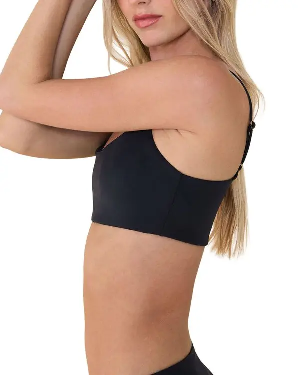 ANDIE Maui Scoop Neck Bikini Top - Black