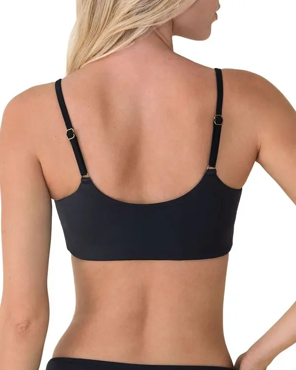 ANDIE Maui Scoop Neck Bikini Top - Black