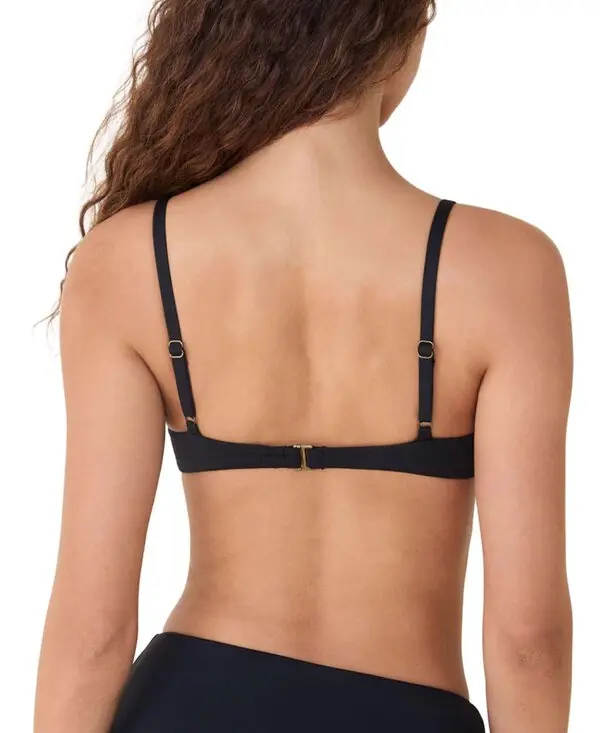 ANDIE Santorini Knot Front Bikini Top - Black
