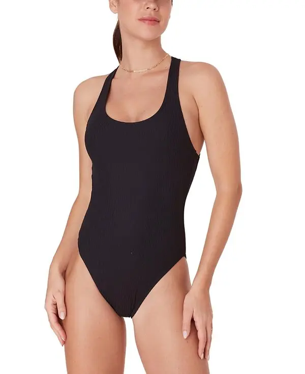 ANDIE Tulum Crossback One Piece Swimsuit - Black