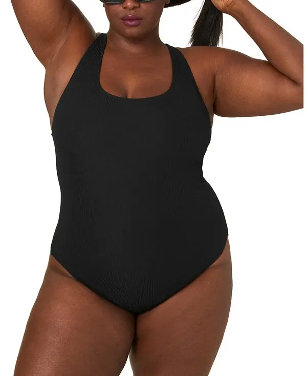 ANDIE Tulum Crossback One Piece Swimsuit - Black