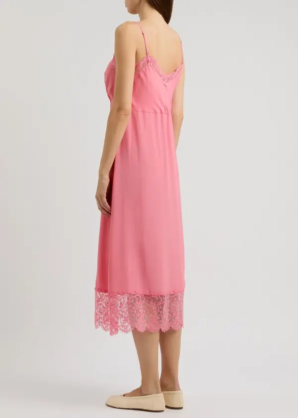 Simone Rocha Lace-trimmed Midi Dress