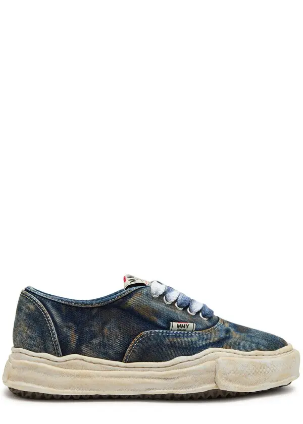 MAISON MIHARA YASUHIRO Maison Mihara Yasuhiro Baker Distressed Denim Sneakers