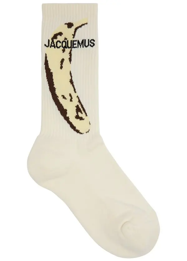 Jacquemus Les Chaussette Cotton-blend Socks - Multi Print