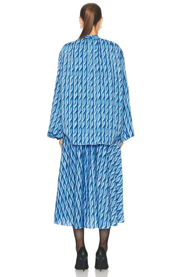 Balenciaga Double Sleeve Midi Dress