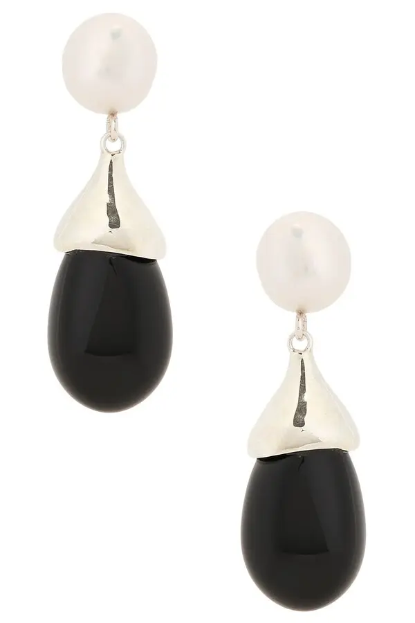 SOPHIE BUHAI Audrey Earrings - Sterling Silver  Freshwater Pearls  & Cz