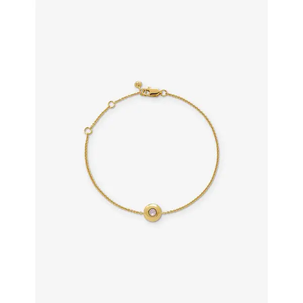 Monica Vinader June Birthstone Moonstone Bracelet - Yellow Gold