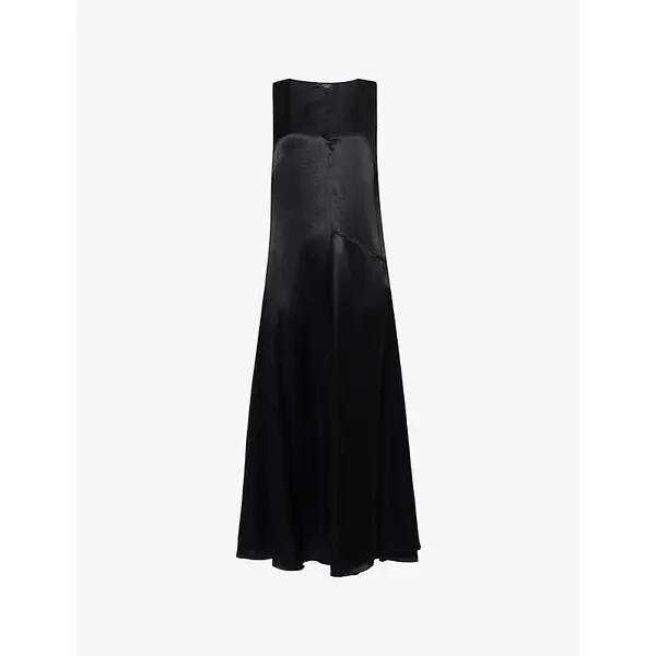 Max Mara Cima Sleeveless Satin Midi Dress