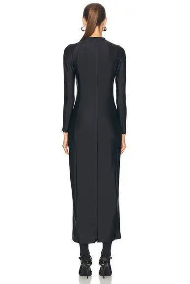 Alexander Wang Rashguard Long Sleeve Midi Dress