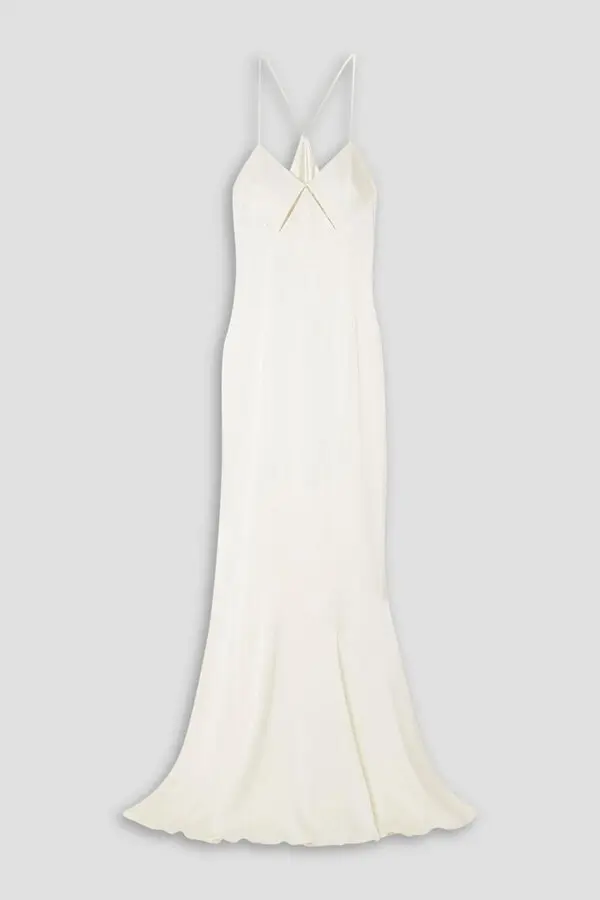 Galvan Cutout Satin Gown