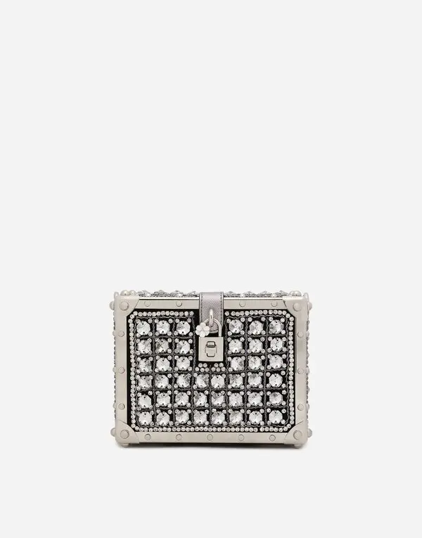 Dolce & Gabbana Jacquard Dolce Box Bag With Embroidery