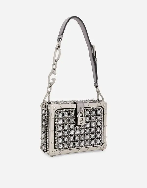 Dolce & Gabbana Jacquard Dolce Box Bag With Embroidery