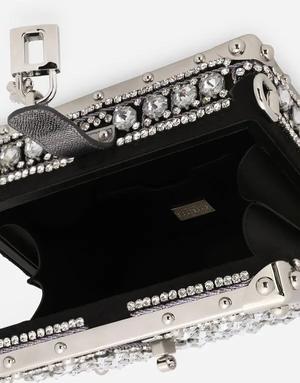 Dolce & Gabbana Jacquard Dolce Box Bag With Embroidery
