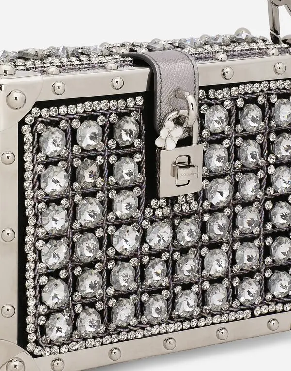 Dolce & Gabbana Jacquard Dolce Box Bag With Embroidery
