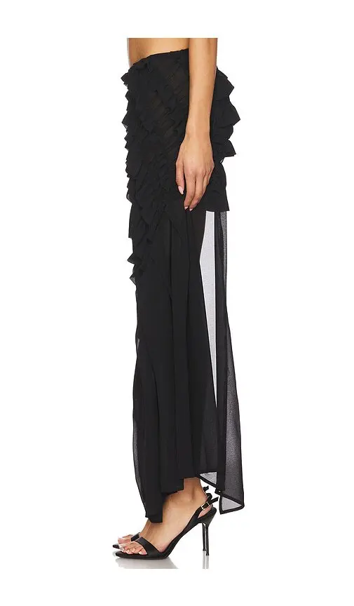 Beaufille Irving Asymmetrical Ruffle Skirt