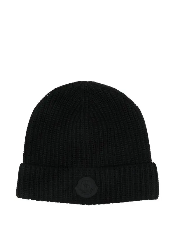 Moncler Tricot Beanie - Black