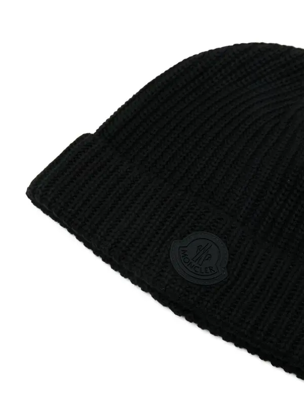Moncler Tricot Beanie - Black