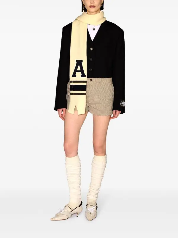 AMBUSH Logo-appliqué Scarf - White